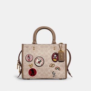Coach | Bags | New Coach Disney X Coach Rogue 25 In Signature Canvas ...